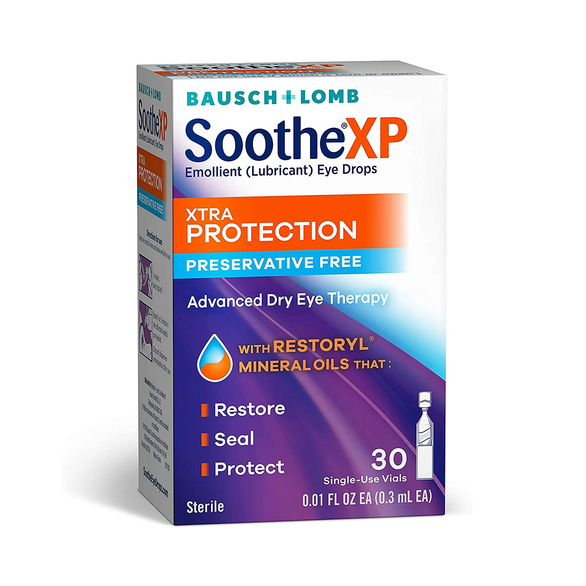 Bausch & Lomb Soothe XP Lubricant Eye Drops, Xtra Protection Formula,