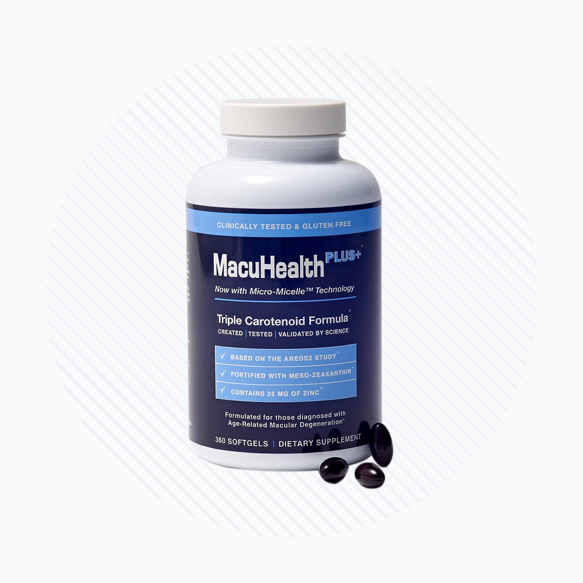 MacuHealth Plus+ Eye Supplement for Adults - Meso-Zeaxanthin, Lutein